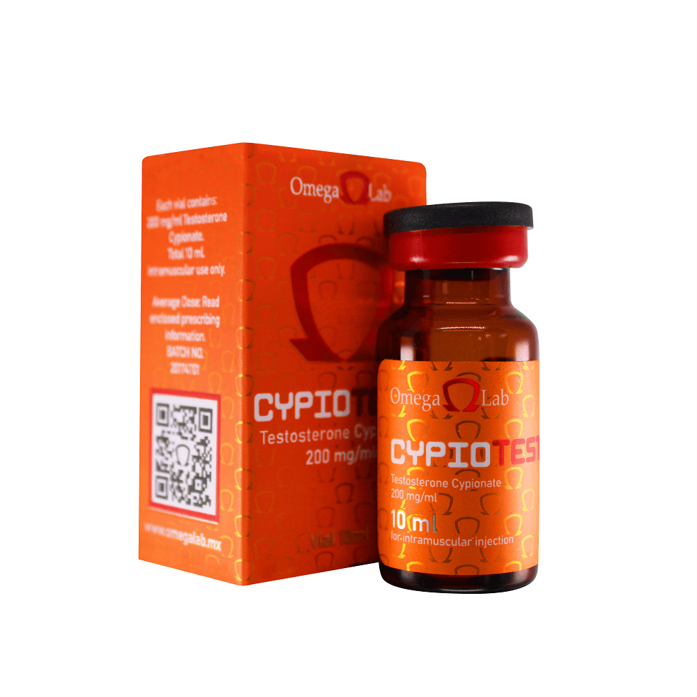 CYPIO-TEST 200 MG CYPIONATO DE TESTOSTERONA OMEGA LAB 10 ML – Corpofit