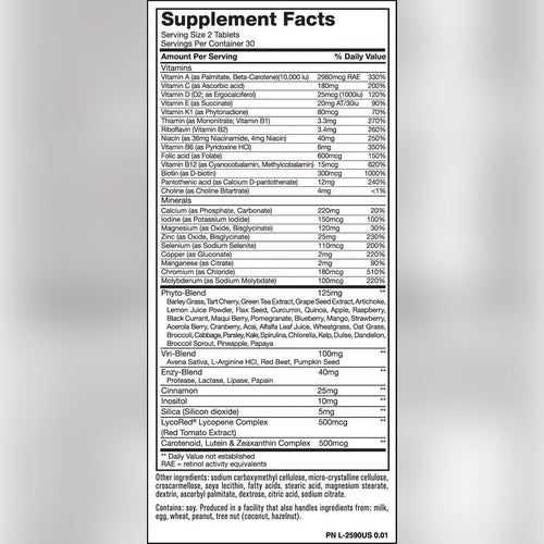 MUTAN MULTI VITAMIN 60 CAPSULAS – Corpofit